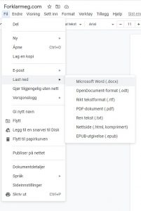 Hvordan lagre .docx-filer på Google Docs - ForklarMeg.com